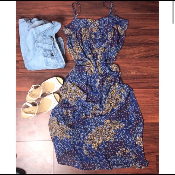 Target | Dresses | Blue Yellow Maxi Dress 2x Nwot Pta | Poshmark